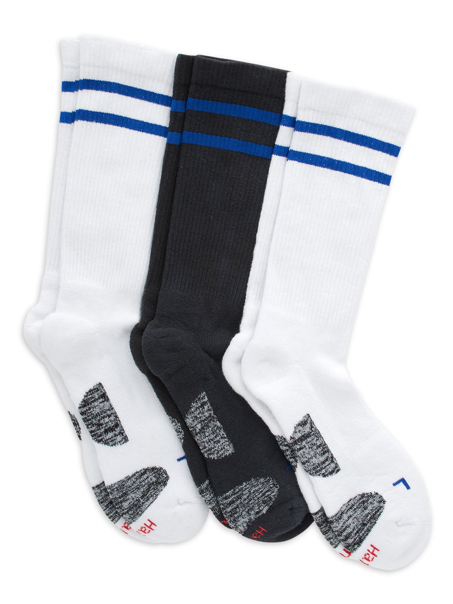 Hanes Men's X-Temp Performance Compression Crew Socks, 3-Pack - Walmart.com