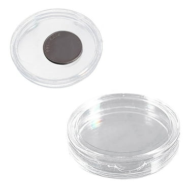 CELECTIGO 38mm Coin Holder Capsules, Clear Round Plastic Coin Container ...