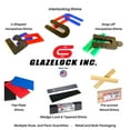 Glazelock GLZ23 1/16" Thick Shim 4"L x 3"W with 7/8" Slot Square ...