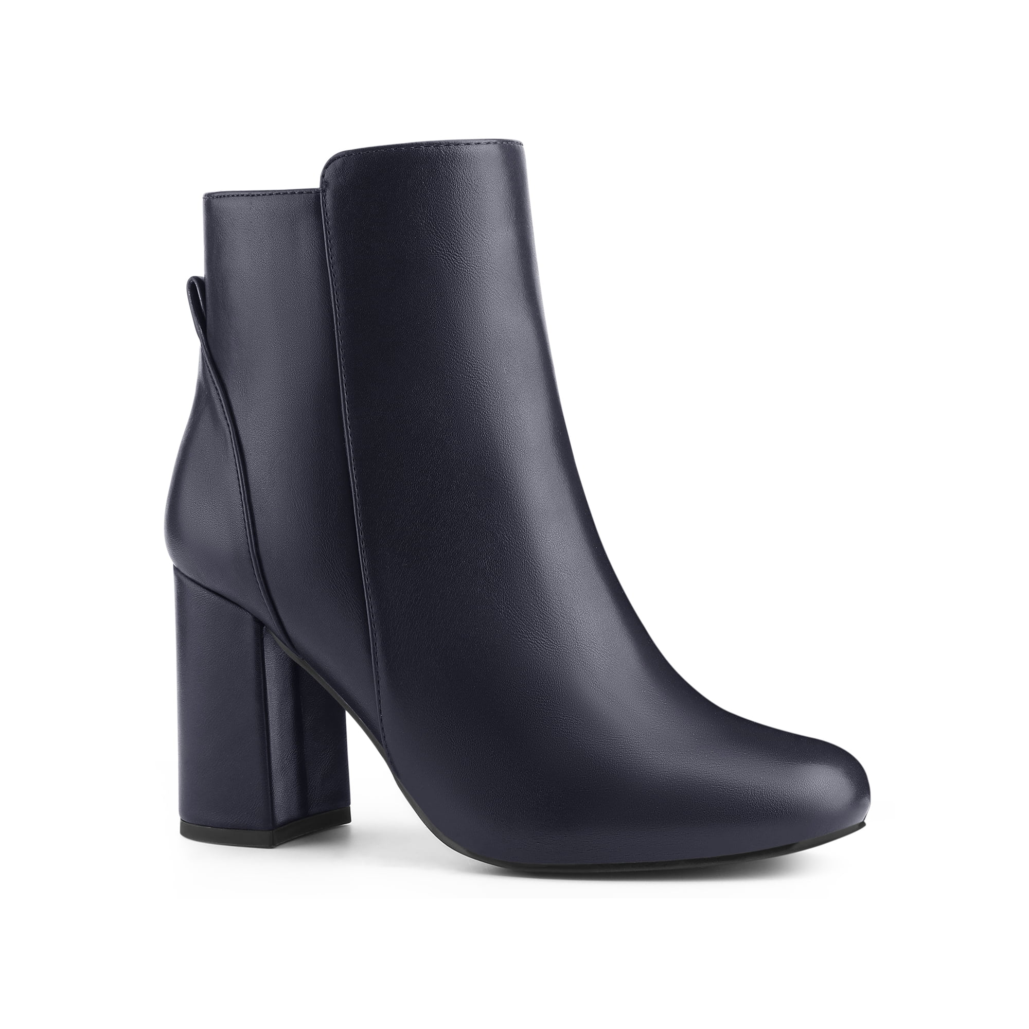Click here for Blissful Step Womens Ankle Boots Chunky Heel Round... prices