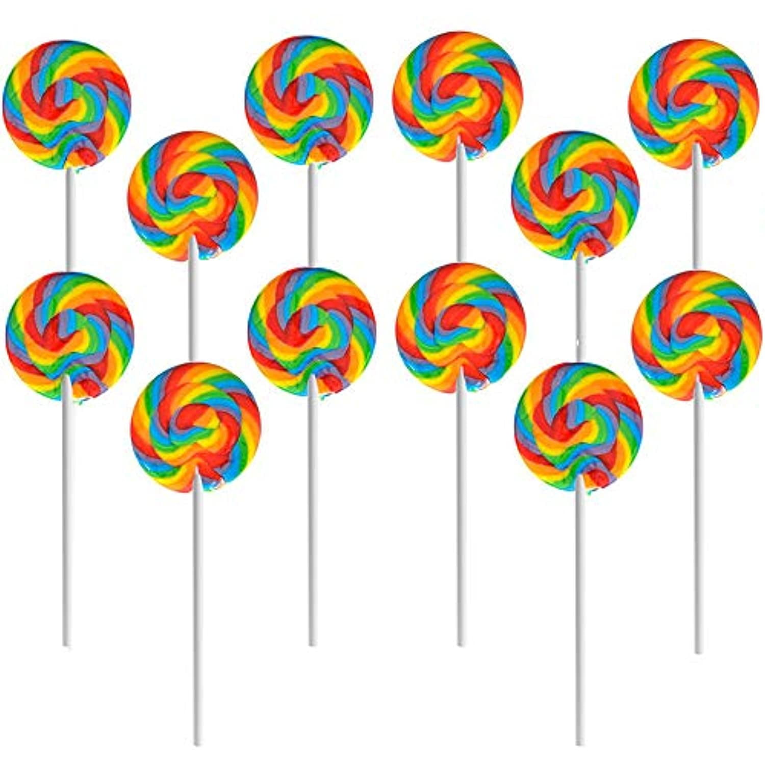 Colorful Swirl Lollipops