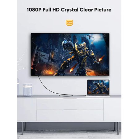 DVI to HDMI Cable, 5ft 4K HDMI to DVI-D Bi Directional Adapter, HDMI to ...