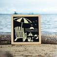 Plastic Hollow Out Drawing Painting Stencils Beach Chair Pattern for ...