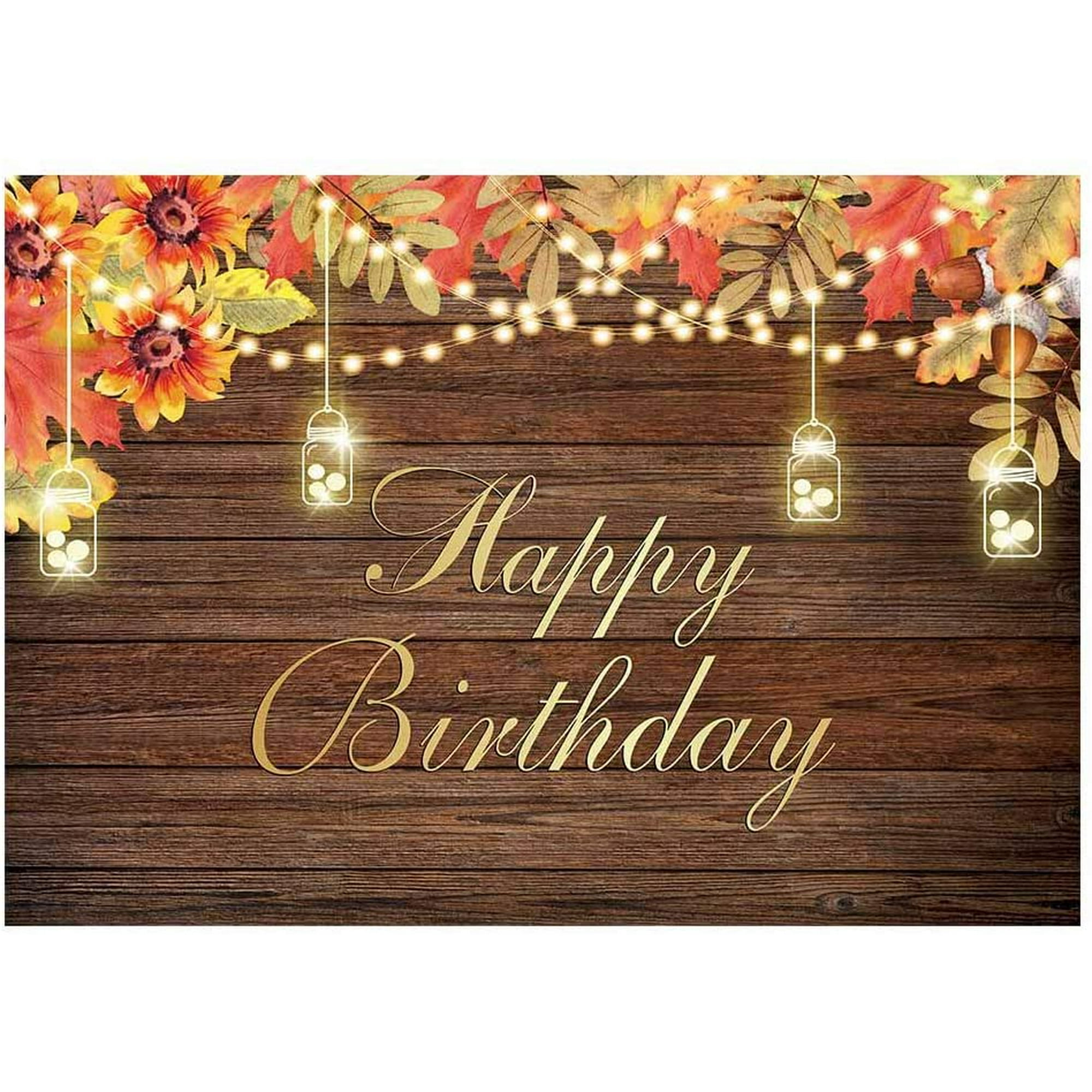Fall Birthday Backgrounds