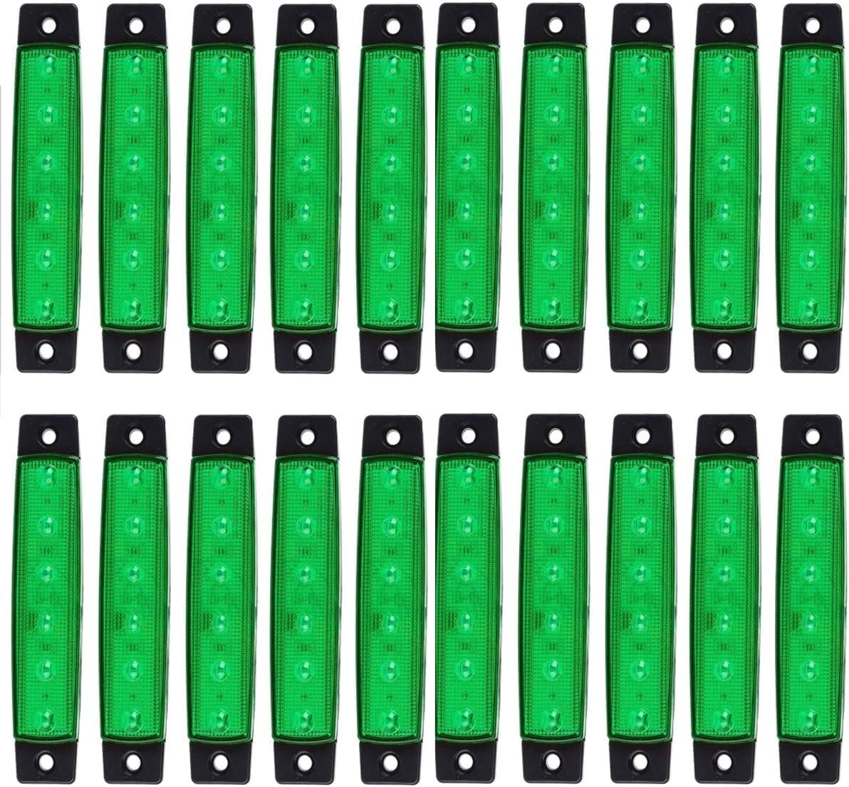 LINLIN LED Side Marker Lights 6 LED 2835 SMD Clearance Lamps for Truck ...