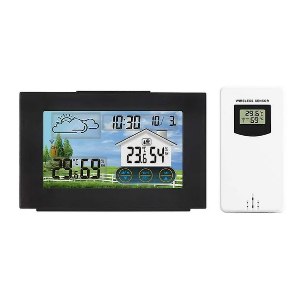 Wireless Digital Indoor Outdoor Weather Station Thermometer Hygrometer ...