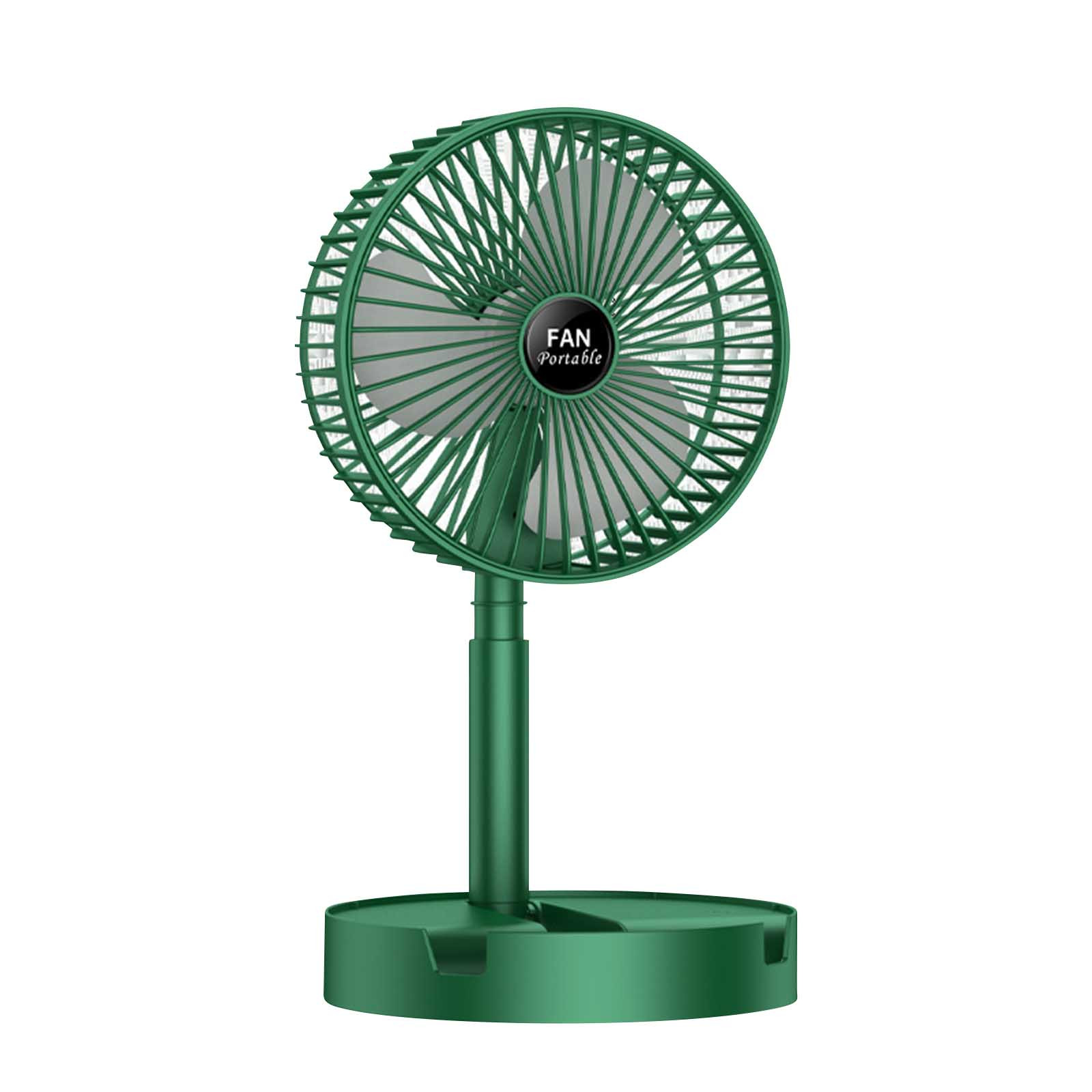 Fridja Mini Portable Foldable Small Fan Quiet Rechargeable Office ...