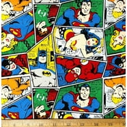 Camelot Fabrics DC Comics Fabric Justice League Tiny Heroes in Gray 100 ...