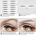 6D Hair Like Waterproof Eyebrow Tattoos Stickers 5 Sheets 100 Pairs ...