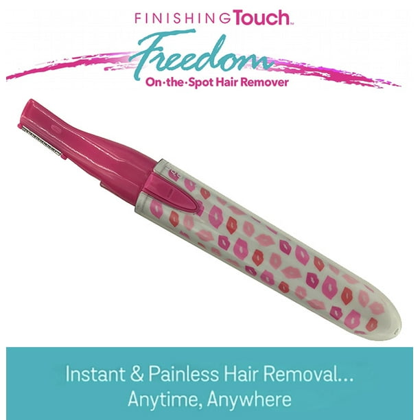 Finishing Touch Freedom, On-the-Spot Hair Remover, Pink Lip Print, As ...