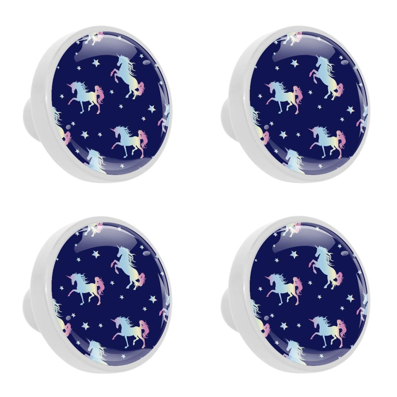 4 Pcs Unicorn Knobs for Kitchen Cabinet Cupboard Dresser Bookcase ...