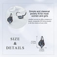 Celtic Trinity Knot Earrings for Women 925 Sterling Silver Black Celtic ...