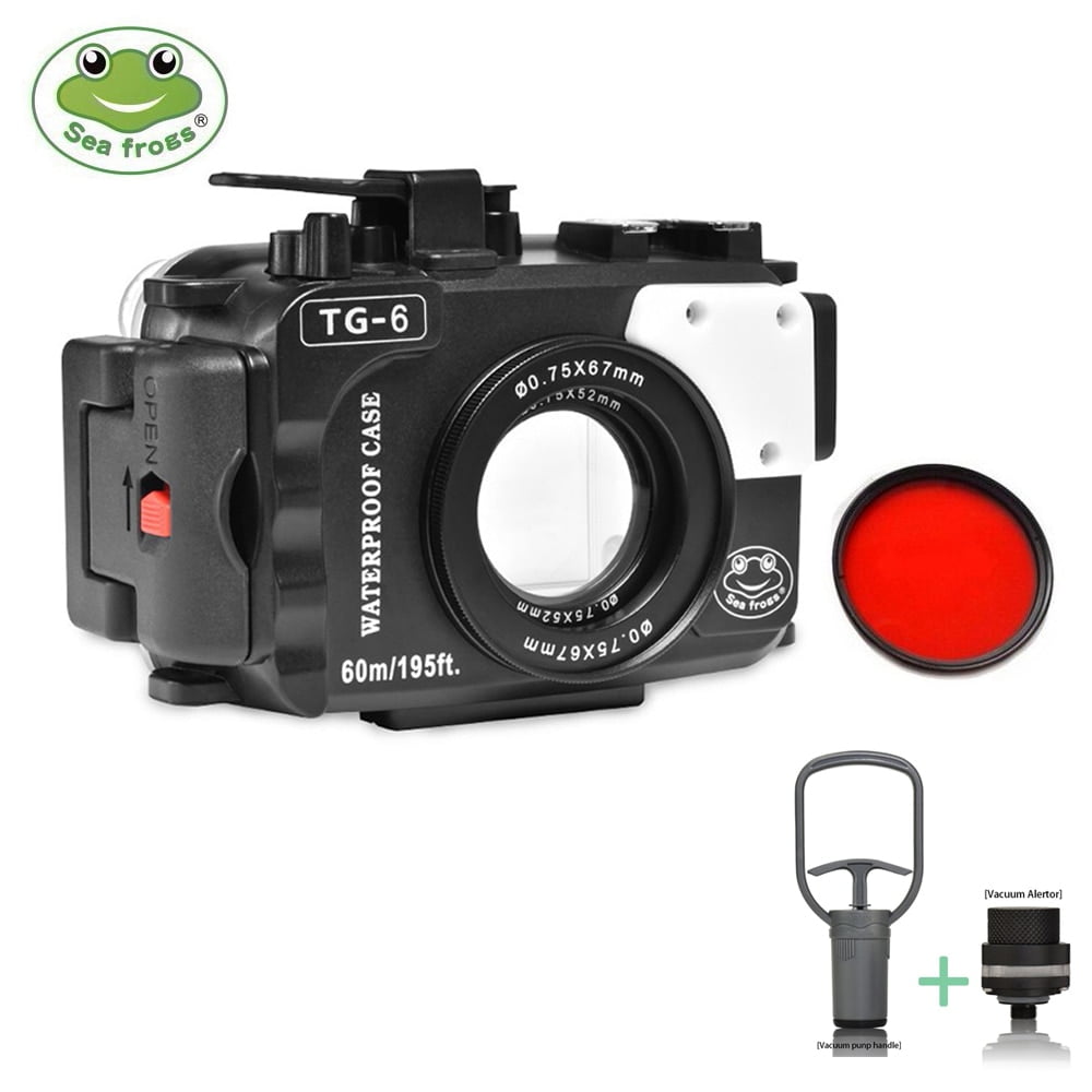 Seafrogs 60M/195FT Underwater Camera Housing Kit for Olympus TG-6 TG6 ...
