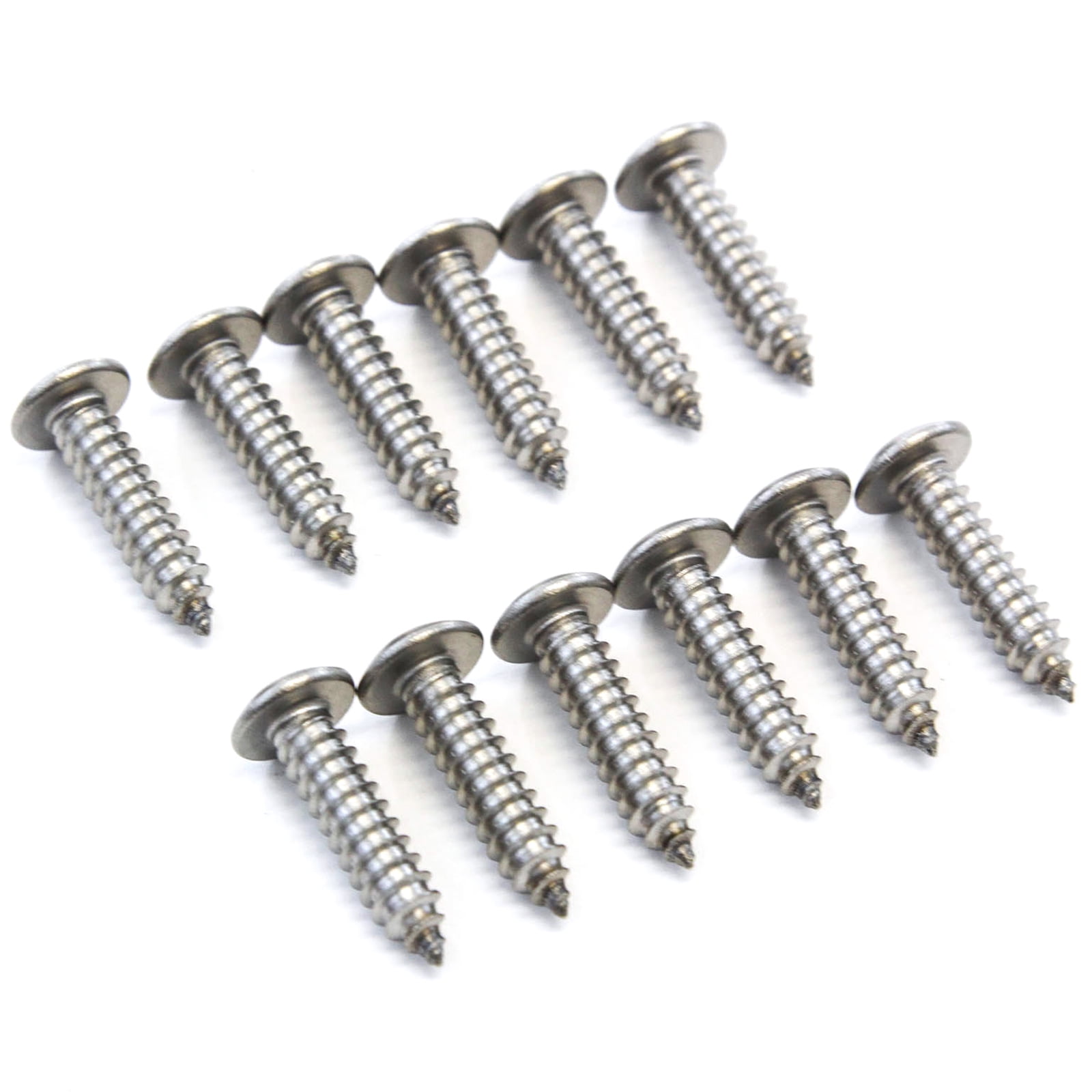 Red Hound Auto 12 Stainless Steel License Plate Screws Rust Resistant ...
