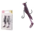 8 Pcs Luminous Soft Fishing Lures 3.1 Inch for Trout Fishing, Double ...