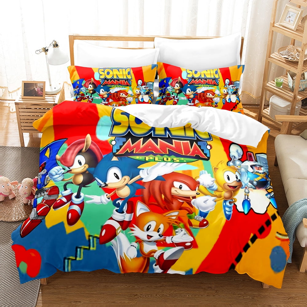 Click here for Sonic Quilt Cover Sheet  Three-Piece Set  Cartoon... prices