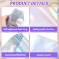 Uxcell Holographic Bags (4" x 3", Silver) (100Pcs) Holographic Metallic ...