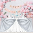 Sevenstars Silver Sequin Tablecloth, 57" x 102", for Wedding, Party ...