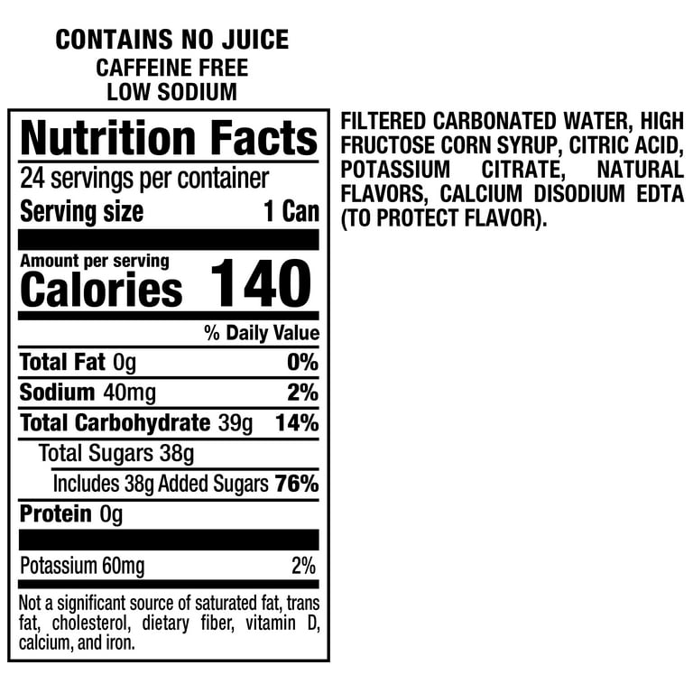 Natural Ingredient 7 Up Label