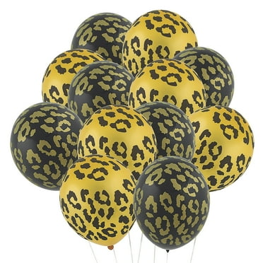 Cheetah Print Balloon Bouquet Set Party Decoration 8pc - Walmart.com