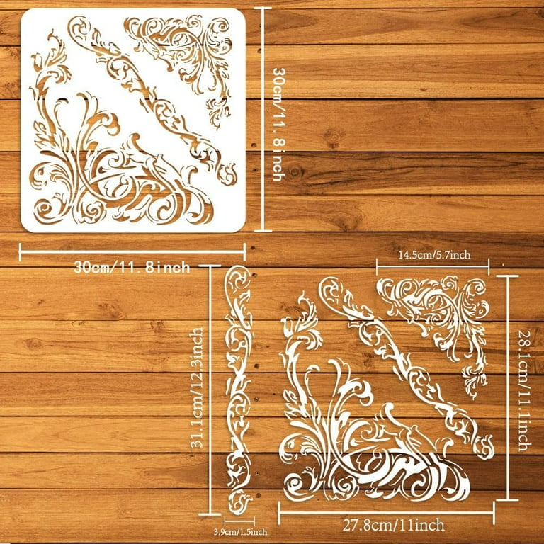 Corner Art Deco Stencil Designs