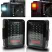 LED Tail Lights Black Housing for Jeep Wrangler JK 2007-2017 Set Brake ...