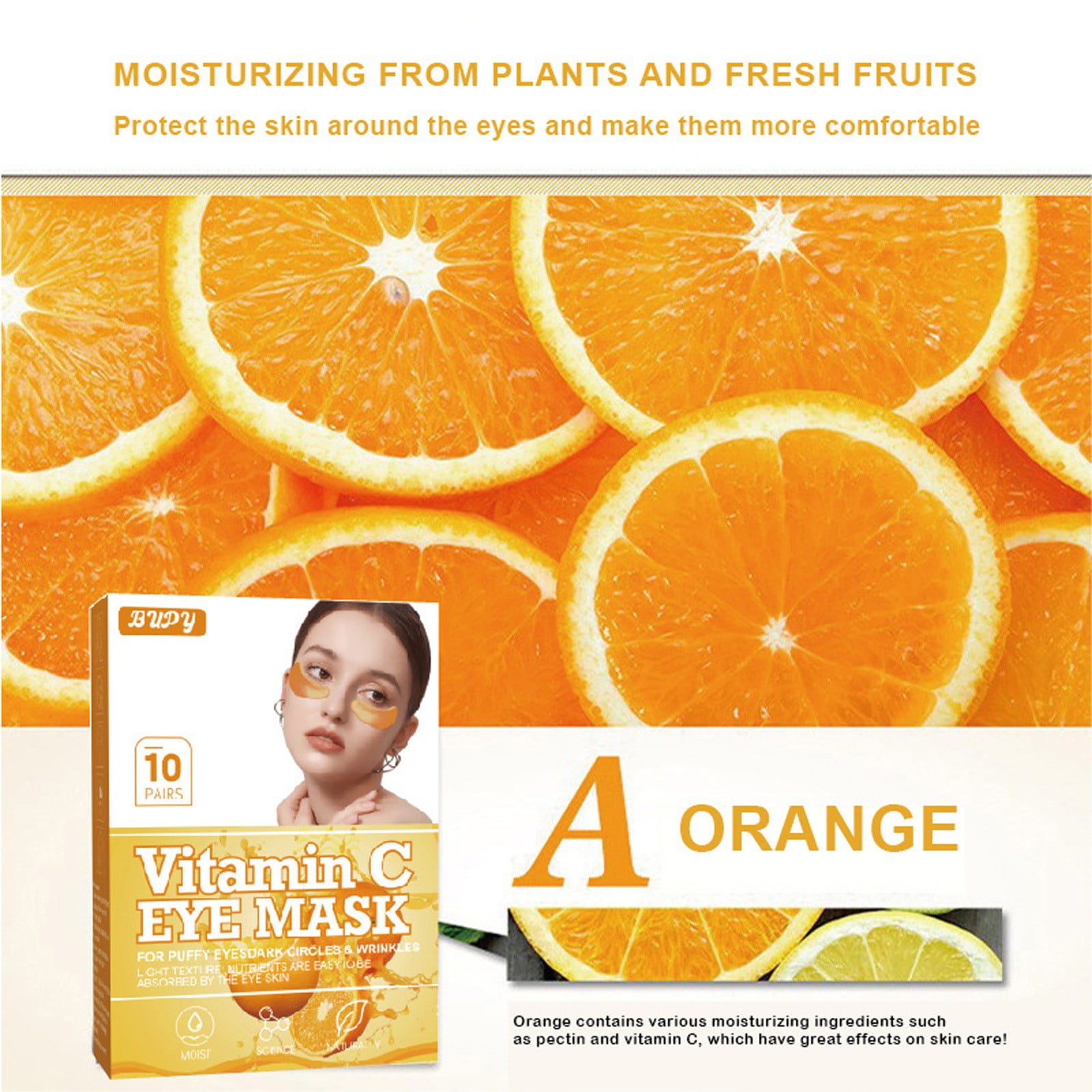 Click here for Egnmcr Sweet Orange Vc Eye Mask Patch 10 Pairs  Li... prices