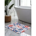 250th Anniversary Soft Diatomaceous Earth Mat, Red White Blue Flower ...