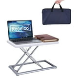 Rocelco 19" Portable Desk Riser, Height Adjustable Travel Standing Desk ...
