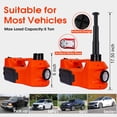 5 Ton Electric Car Jack Kit with 12V Hydraulic Floor Jack and Impact ...
