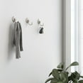 Better Homes & Gardens Satin Nickel Hex 1 Prong Hook, 1 Hook, 35 lb ...