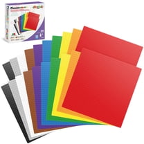 PicassoTiles 20PCS Brick Baseplate Multi-Color 10x10 Inch Foundation ...