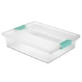 Sterilite Stackable Plastic Container Bins, Large Clip Box 12 Pack ...