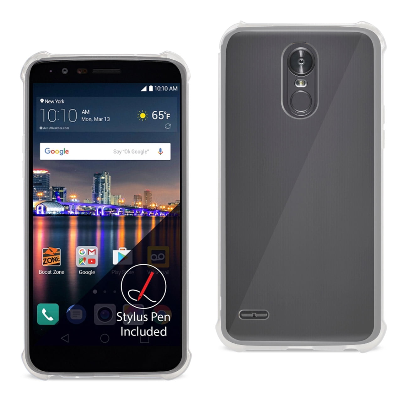 Lg Stylo 3 Stylus 3 Clear Bumper Case With Air Cushion Protection In ...