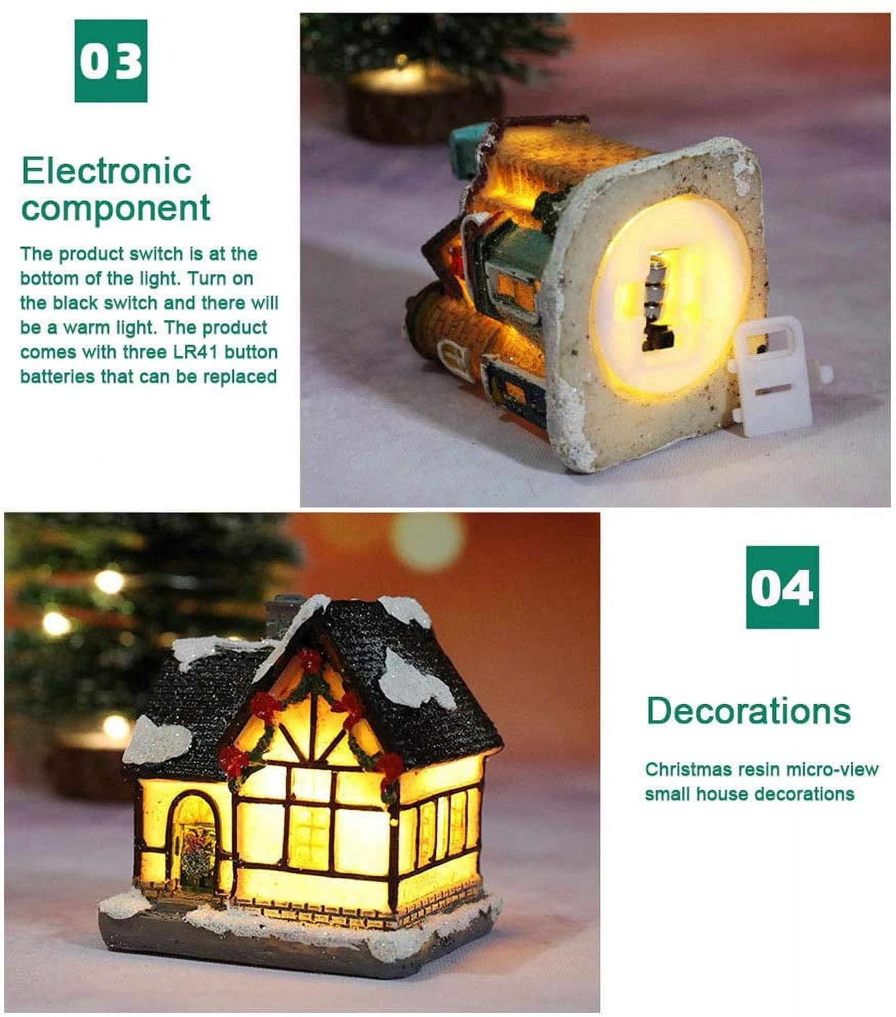 Christmas Village Sets JingChun LED Lighted Christmas Village Houses ...