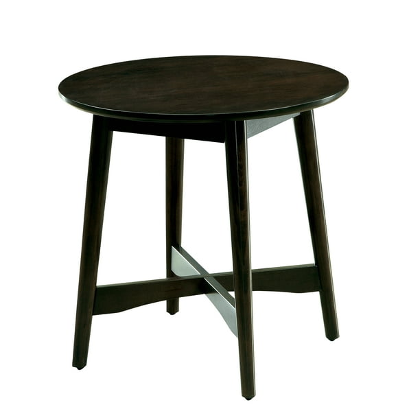 Furniture of America Castor Mid-Century Round End Table, Gray - Walmart.com