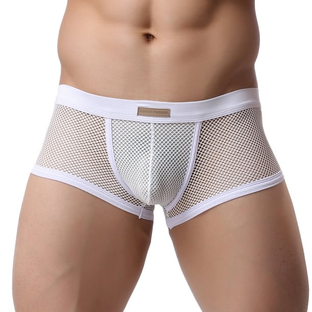 Mizok Mens Jockstraps Breathable Underwear Jock Strap Sexy Briefs