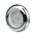 Seachoice 3101 Led Interior Courtesy Light With Both Chrome And White ...