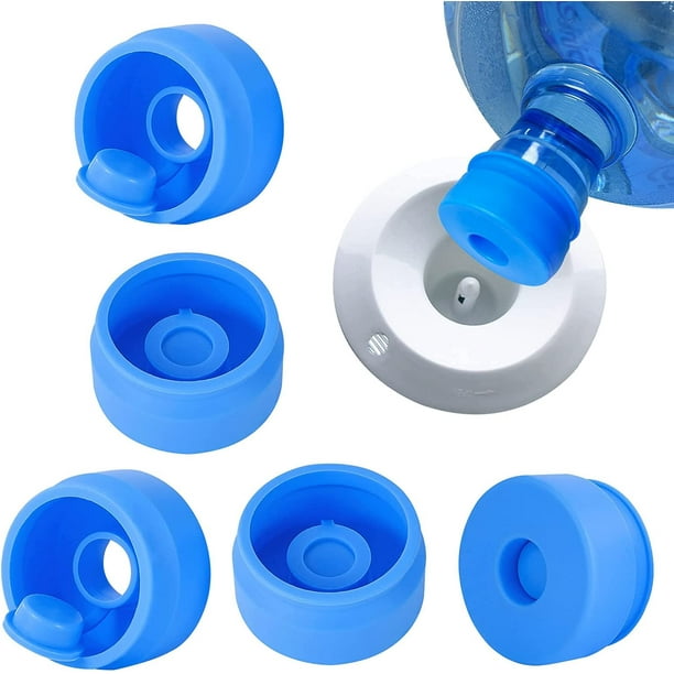 3 and 5 Gallon Water Jug Cap, Silicone Reusable Replacement Cap, Non ...