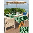 Green Militarily Rectangle Outdoor Tablecloth with Umbrella Hole ...
