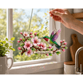 Hummingbird Cherry Blossom Suncatcher Acrylic Window Hanging Spring ...