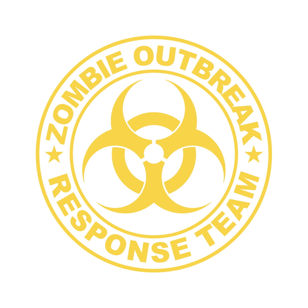 Zombie Outbreak Response Team Sticker Decal Die Cut - Self Adhesive ...