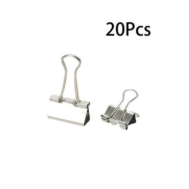 EGYMEN 40Pcs Binder Clips Assorted Size, Office Clips with Clear ...