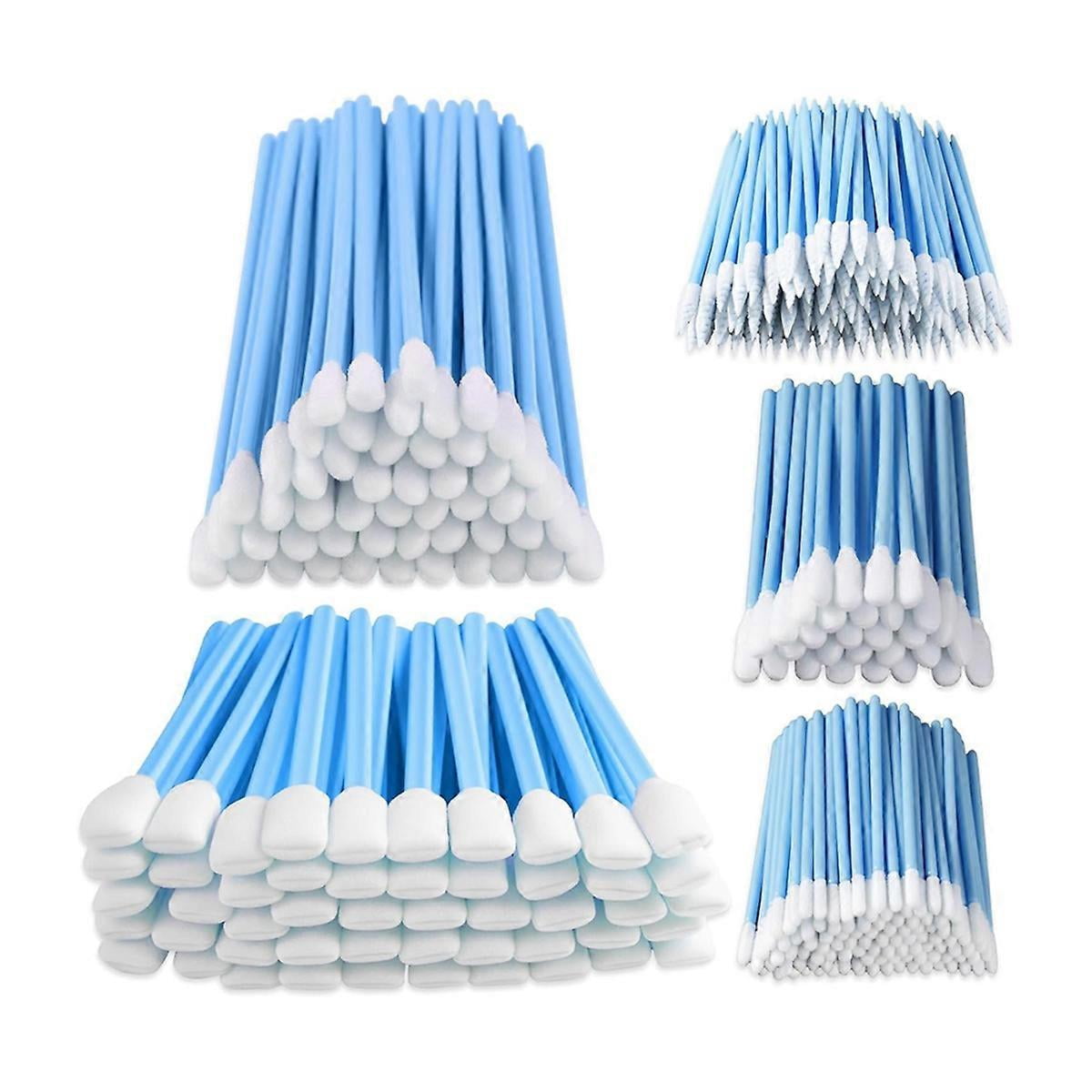 100Pcs Foam Tip Cleaning Swabs - Square Round Cleaning Swabs (5 Types ...