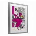 Stupell Industries Glamorous Brunch on Balcony Gray Framed Print Under ...
