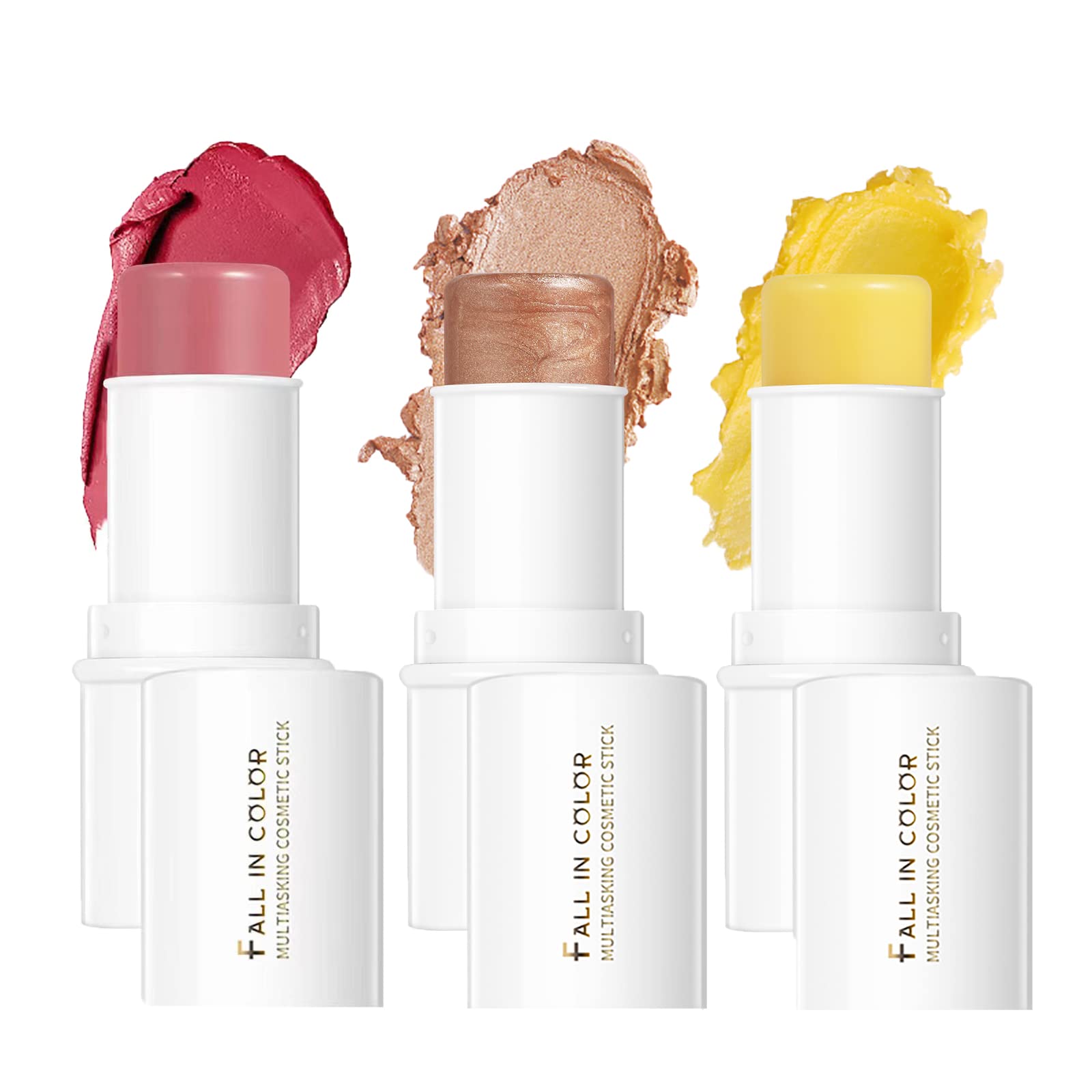 Makeup Sticks Kit, Blush Stick, Brighten Highlight Stick,Moisturizer ...