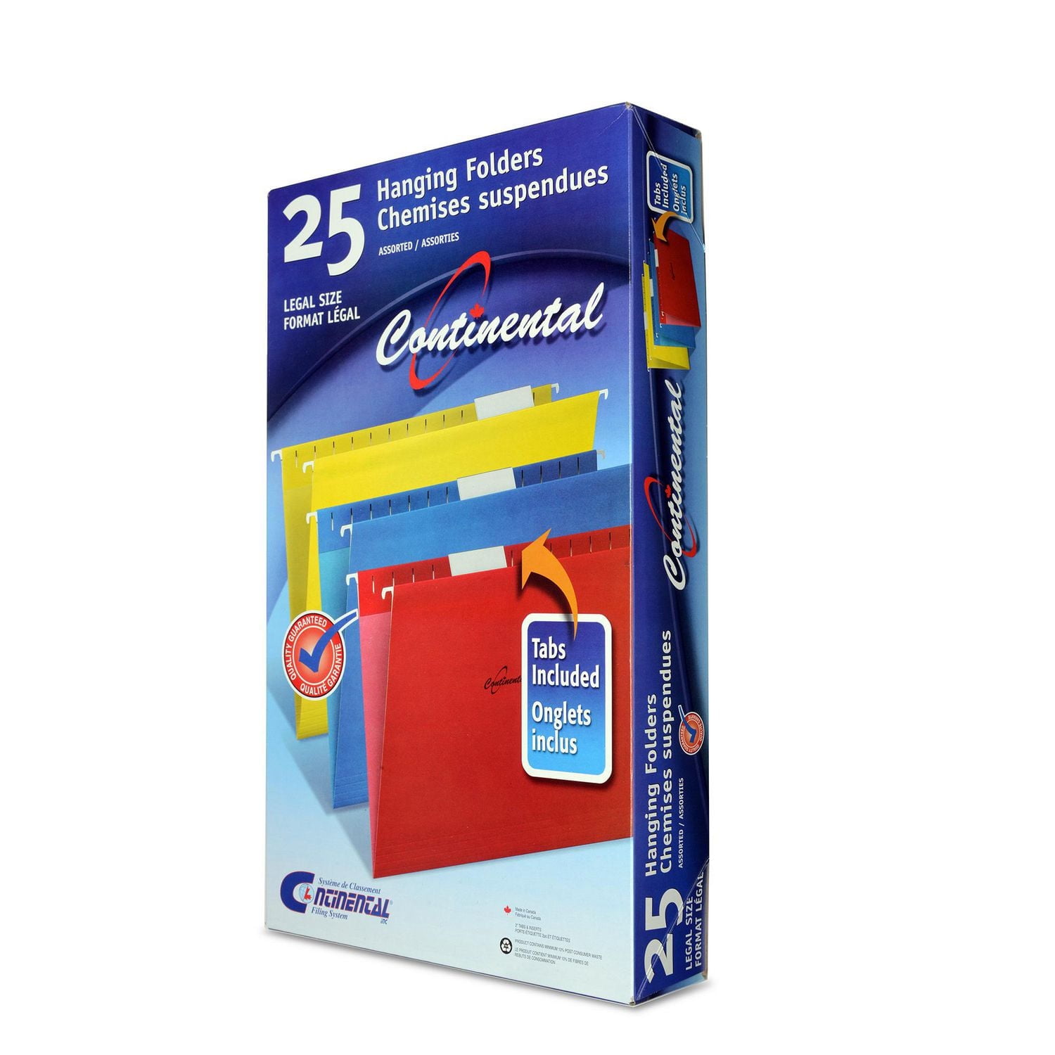 Click here for Continental Assorted Color Legal Size Hanging Fold... prices