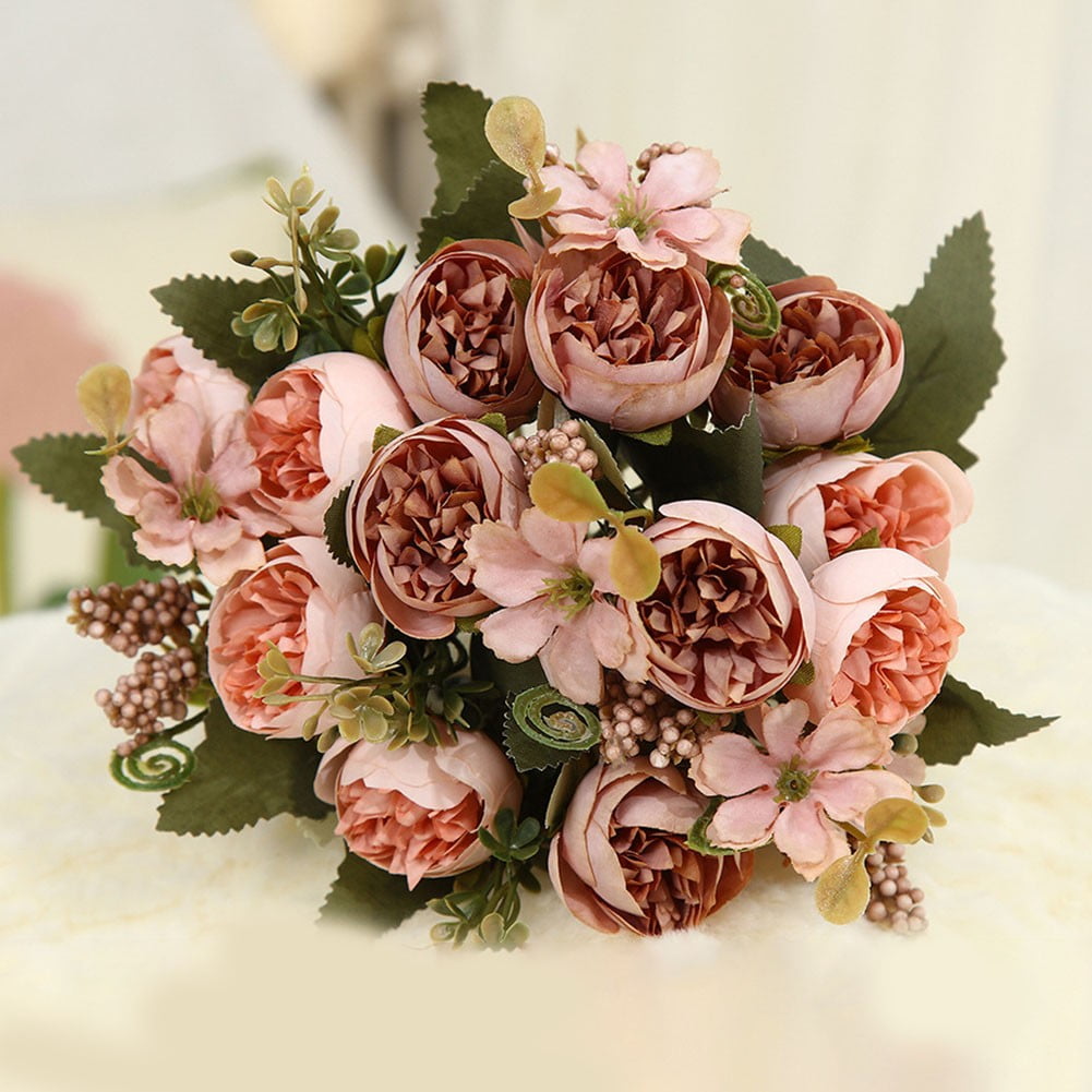 Click here for Ksinn Simulated Bouquet Cloth Rose Fake Flower Wed... prices