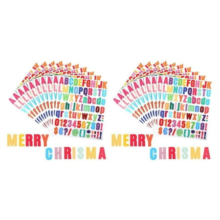 Unatoiry 10x Easy And Fun Stick Anywhere With Letter Stickers Colorful ...