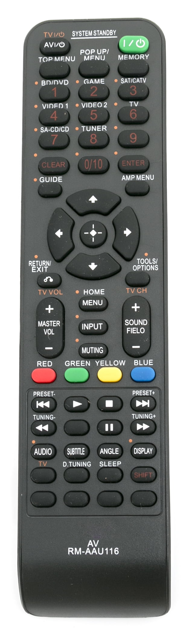 New RM-AAU116 Remote Control fits for Sony AV System STR-DH830 STR ...